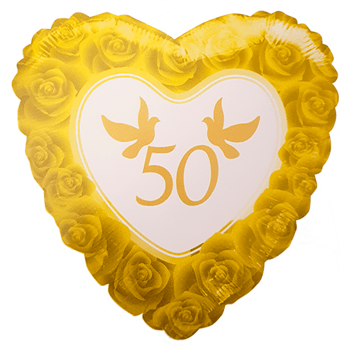 50 år guldbryllup - Send en ballon