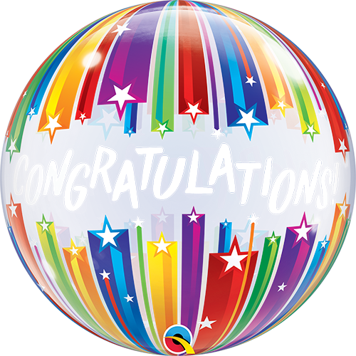 Congratulations Shooting Stars - Send en ballon